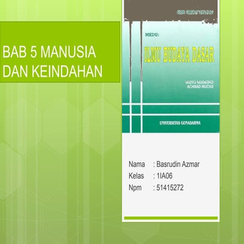 Manusia dan Keindahan (BAB 5) | PPT
