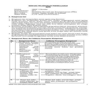 Bab 5 rpp ppkn sma kls xi menyiram indahnya keadilan & kedamaian | PDF