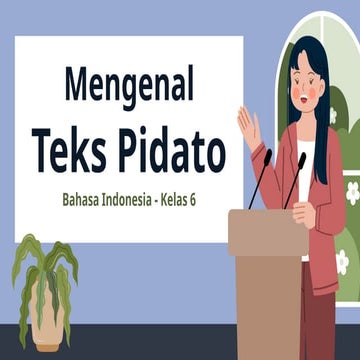 BAB 5 TEKS PIDATO kelas 6 kurikulum merdeka | PPTX