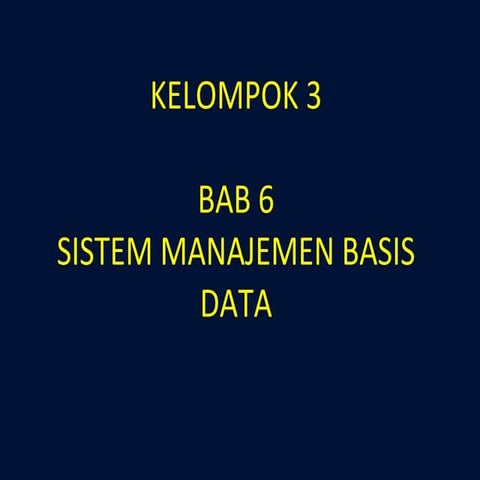 Bab 6 | PPT