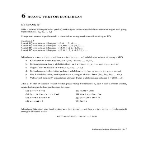 Transformasi Linear ( Aljabar Linear Elementer ) | PPTX