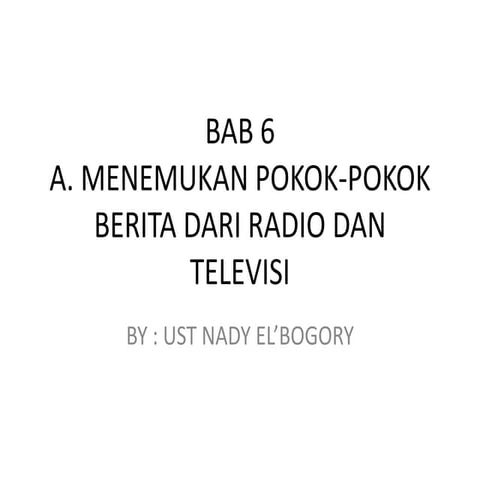 Bab 6 | PPT