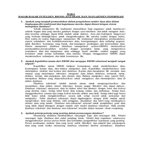 Bab 6 | PDF