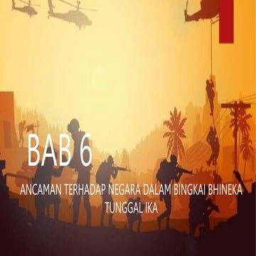 BAB 6. sub Bab A. pptx.pptx ancaman terhadap negara dalam bingkai bhineka tunggal ika | PPT