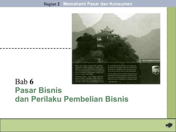 Prinsip-prinsip Pemasaran Bab 6 - Pasar Bisnis dan Perilaku Pembelian Bisnis | PDF
