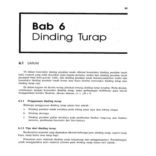 Bab6 dinding turap | PDF