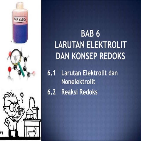 Bab 6 larutan dan konsep redoks | PDF