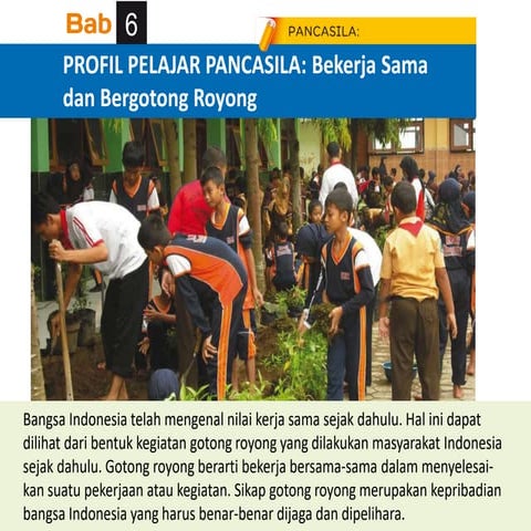 Bab 6 PPKn Kelas 7 Bekerja sama dan bergotong royong.pptx