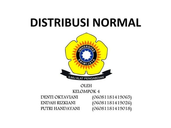 Distribusi normal | PPTX