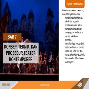 BAB 7 konsep ,teknik dan prosedur seni teater | PPTX