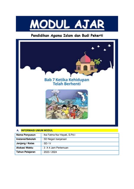 Lkpd pai kelas 7 pertemuan 1 | PDF