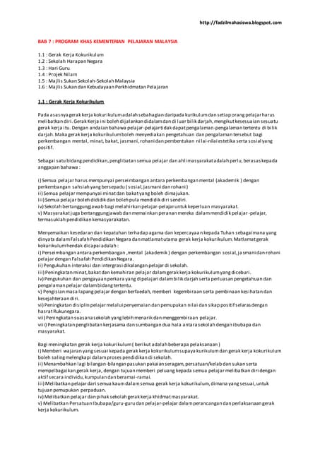 Tajuk 1 Pengenalan Pengurusan Kokurikulum | PPT