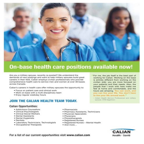 Calian Health Flyer | PDF