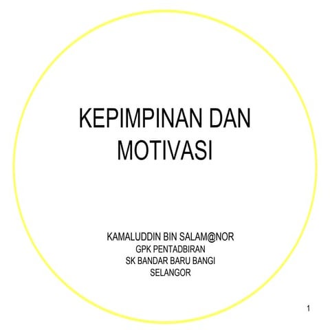 Bab 7 an 015 kepimpinan | PPT