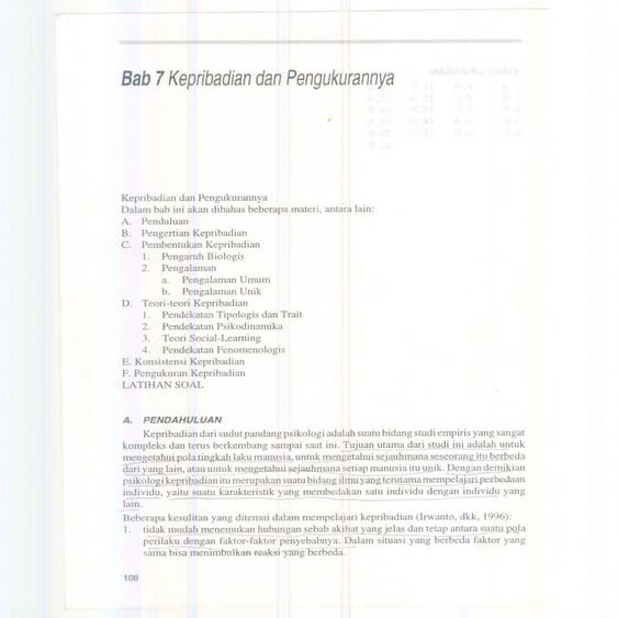 Bab7 kepribadian dan_pengukurannya | PDF