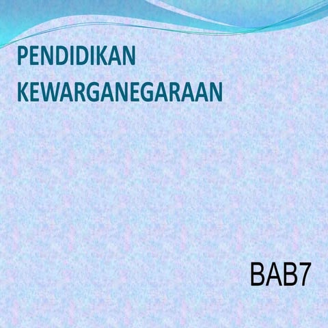 Bab 7 pkn | PDF