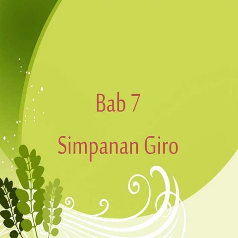Simpanan giro | PPTX