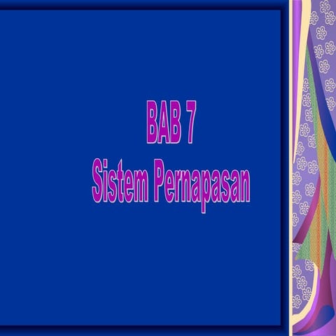 Bab 7 sistem pernapasan | PPT