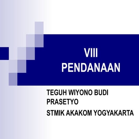 PENDANAAN | PPT