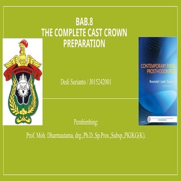 Bab 8 Dedi The complete Cast Crown Preparation.pptx