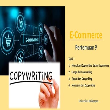 Bab 9 - Copywriting || Copywriting dalam E-commerce || Fungsi dari Copywriting || Tujuan dari ...