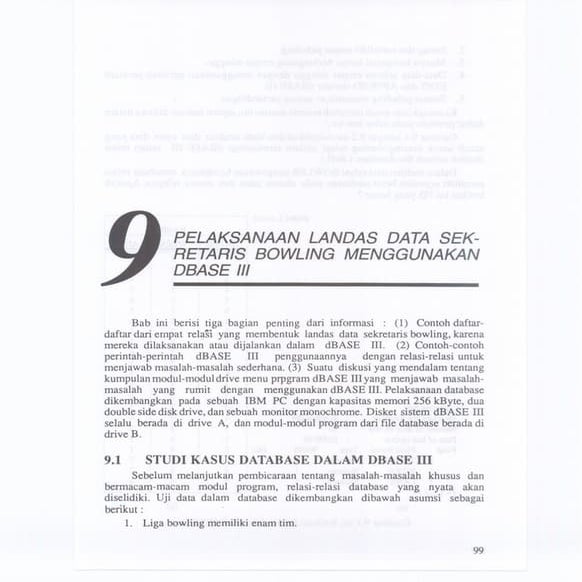 Bab9 pelaksanaan landas-data_sekretaris_bowling_menggunakan_dbase3 | PDF