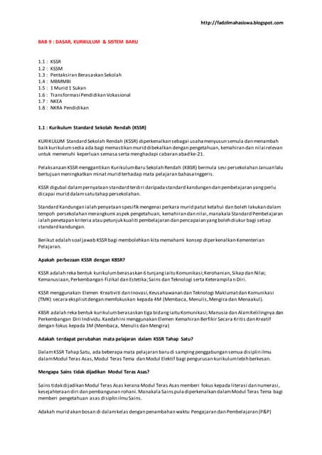 Nota SPP Bab 7 | PDF