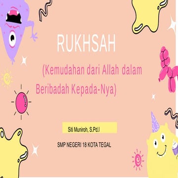 BAB 9 RUKHSAH dalam sholat wajib ada rukhsah | PPTX