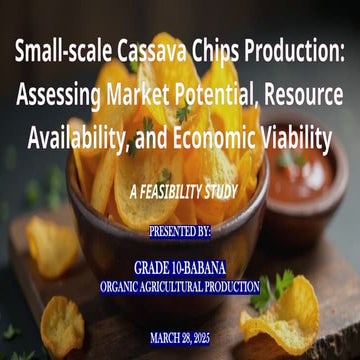 Small-scale Cassava Chips Production A Business Proposal | PPTX