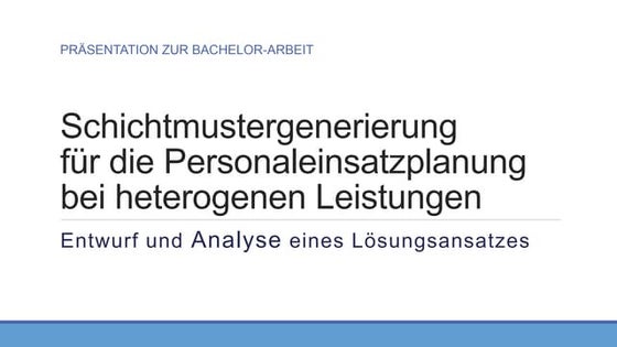 Präsentation Kolloquium Masterarbeit - Beispiel | PDF | Business ...