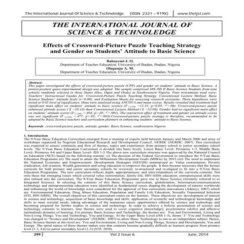 Teaching Skills in Basic Sciences Implication for Quality Teacher ...