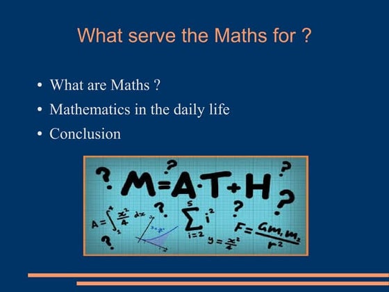 Maths in daily life | PPTX