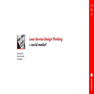Lean Service Design Thinking (eng) | PDF