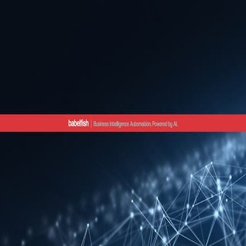 Babelfish - Automating Business Intelligence | PDF