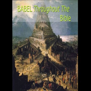 Babel Throughout the Bible | PPT