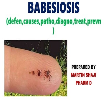 a detailed study on babesiosis | PPTX