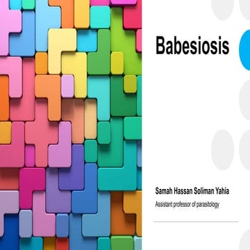 Babesia Epidemiology Life Cycle Pathogenicity Pptx