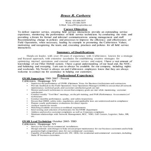 Bruce Carberry Word Resume 2012-3 (1) | DOCX