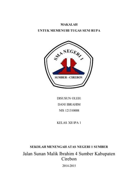 Perkembangan Seni Rupa Nusantara Periode Persagi | PPT