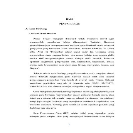 Contoh DOC membuat PKP di perkuliahan PGSD | PDF