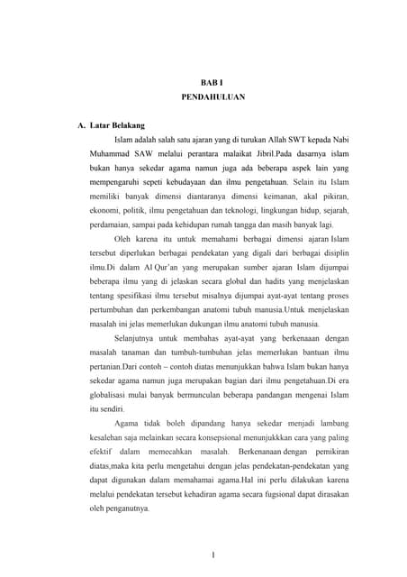 Pengertian metodologi studi islam | DOCX