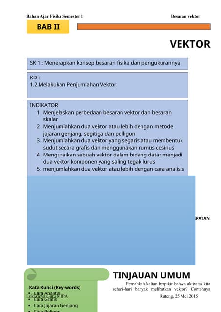Fisika vektor | PPT