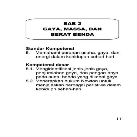 Bab ii gaya dan hukum newton | PDF