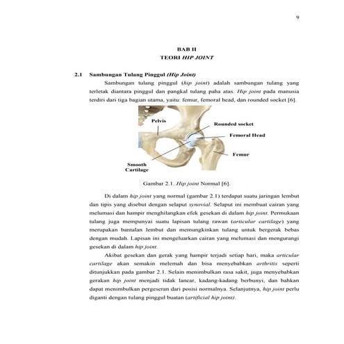 Bab ii -_teori_hip_joint | PDF