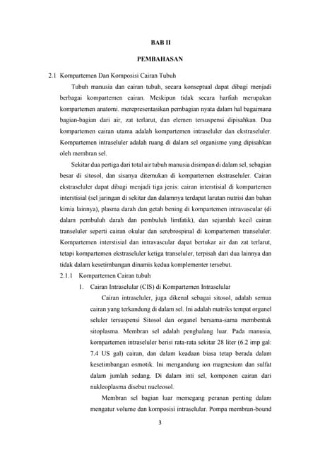 Makalah cairan tubuh | DOCX