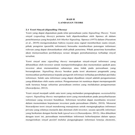 BAB II teori dan penjelasan tentang teori | PDF