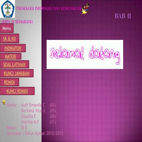 Tugas Presentasi Bab II | PPT