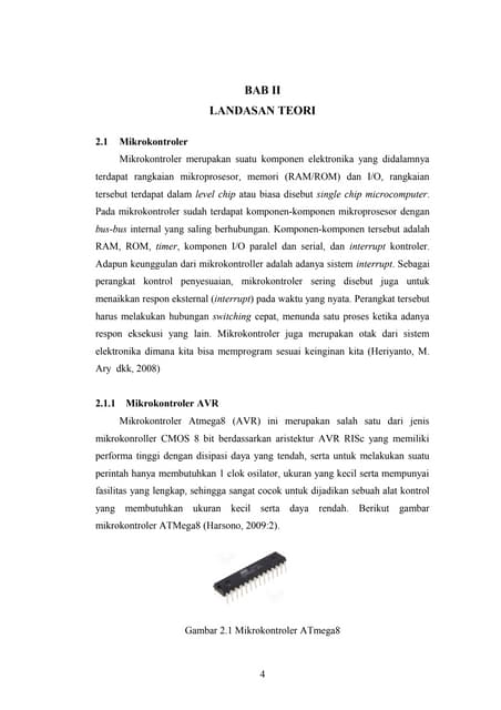 Modul dasar-mikrokontroler-bab-ii-kebutuhan-hardware-at mega16 | PDF