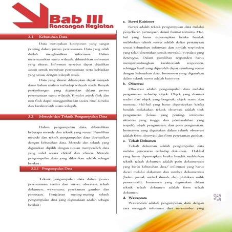 Proposal Teknis Studio Perencanaan Wonogiri Kelompok 4a Bab iii | PDF