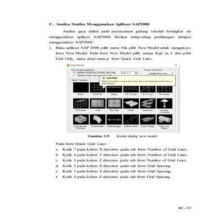 Tutorial perhitungan struktur dengan sap 2000 v | DOCX
